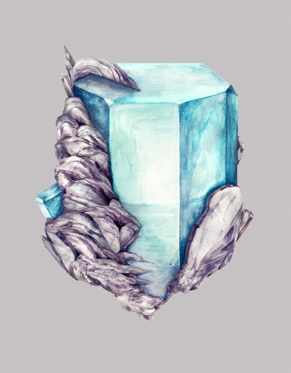 Gorgeous Watercolor Crystal Illustrations by Karina Eibatova | The ...