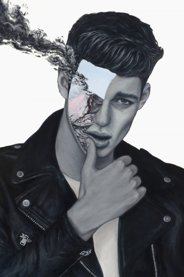 Beautiful Surreal Paintings Juxtapose Human Portraits With Landscapes ...